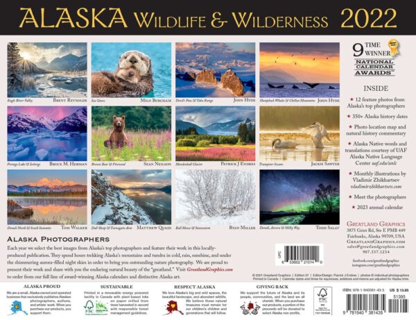 Award winning Alaska calendars - Greatland Graphics