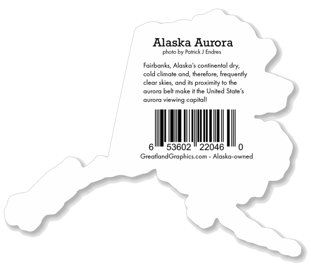 Fairbanks Holographic Aurora Sticker - Greatland Graphics