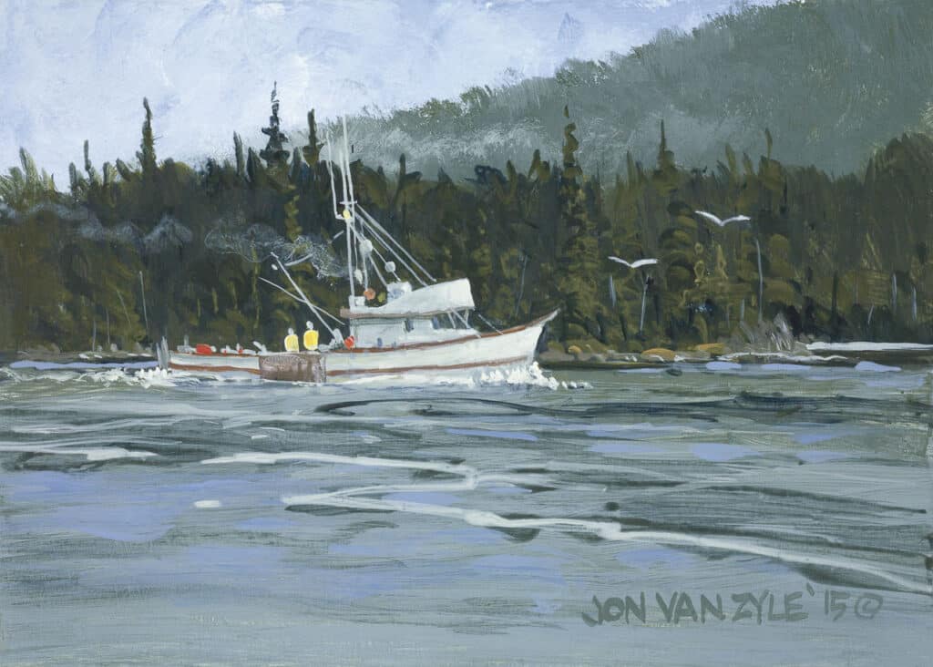 Men in Yellow limited edition print by Jon Van Zyle - Greatland Graphics