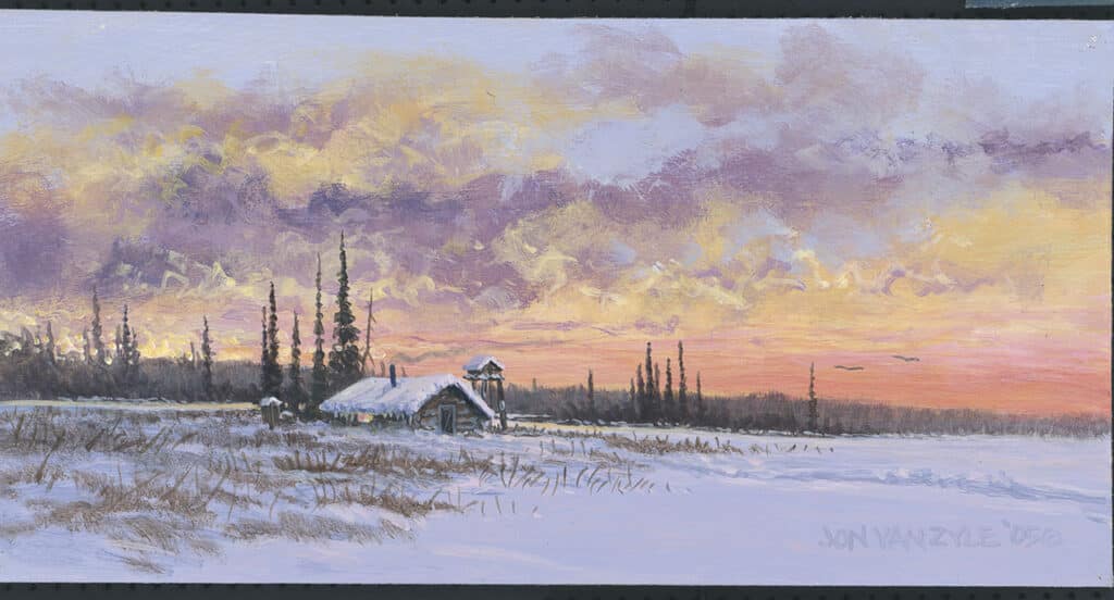 Alaskan Sunset limited edition print by Jon Van Zyle - Greatland Graphics