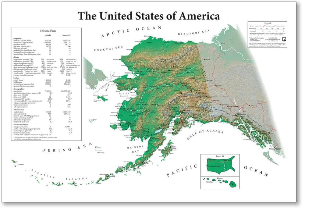 AK-USA Map - Greatland Graphics