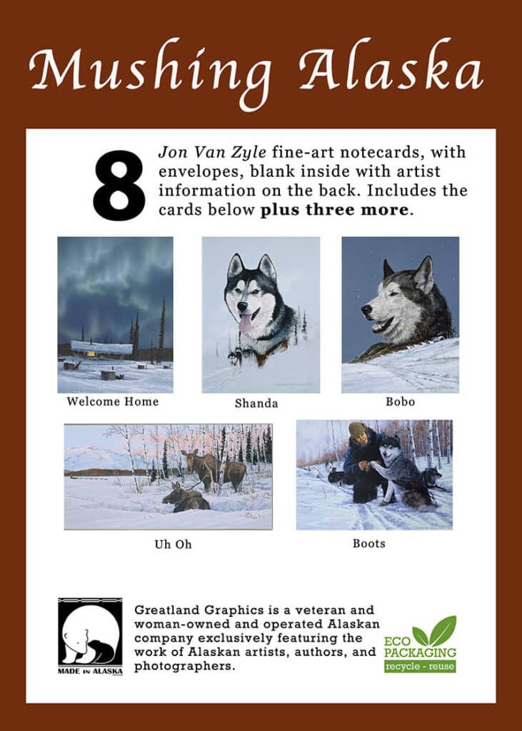 Mushing Alaska Card Pack (8) - Greatland Graphics