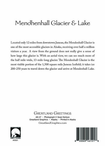 Mendenhall Glacier & Lake matted card by John Hyde - Greatland Graphics
